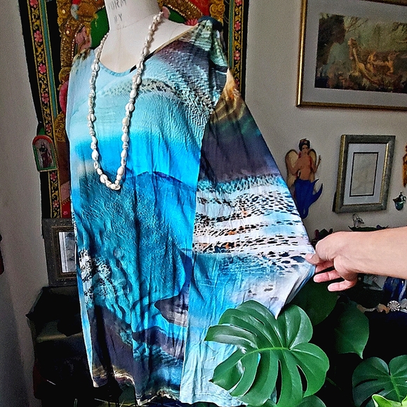 Sempre Piu | Tops | Sempre Piu By Chalou Beach Theme Top | Poshmark